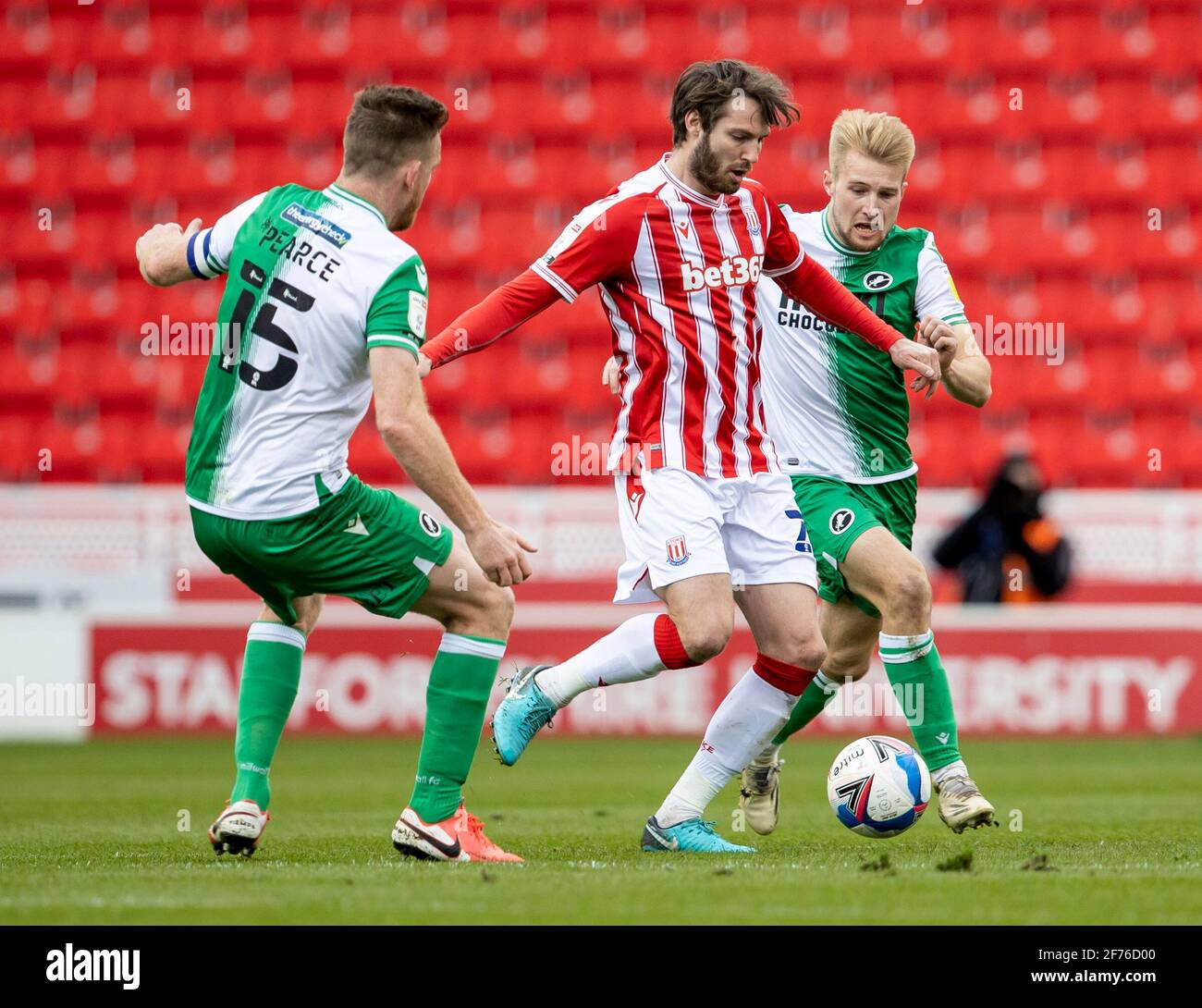 Stoke, Staffordshire, UK. 5th April 2021; Bet365 Stadium, Stoke ...