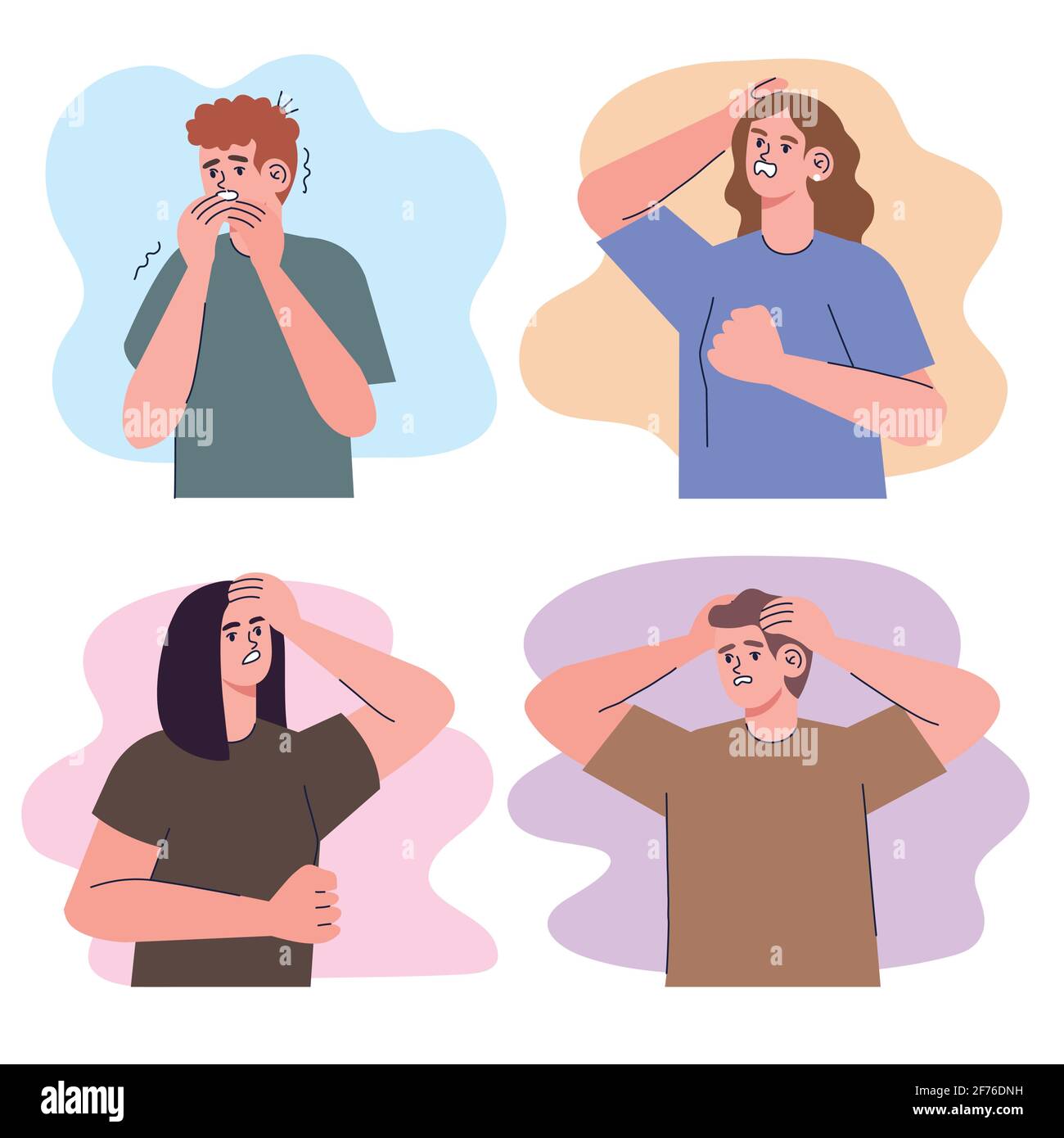 four irritated people Stock Vector Image & Art - Alamy
