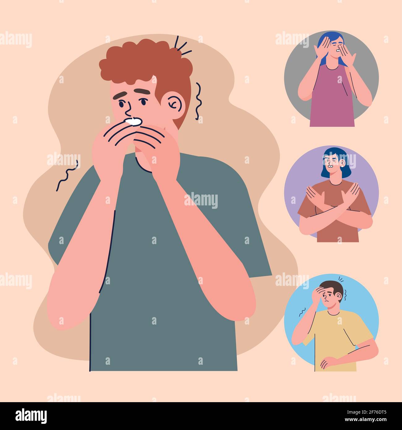 People panicking Stock Vector Images - Alamy