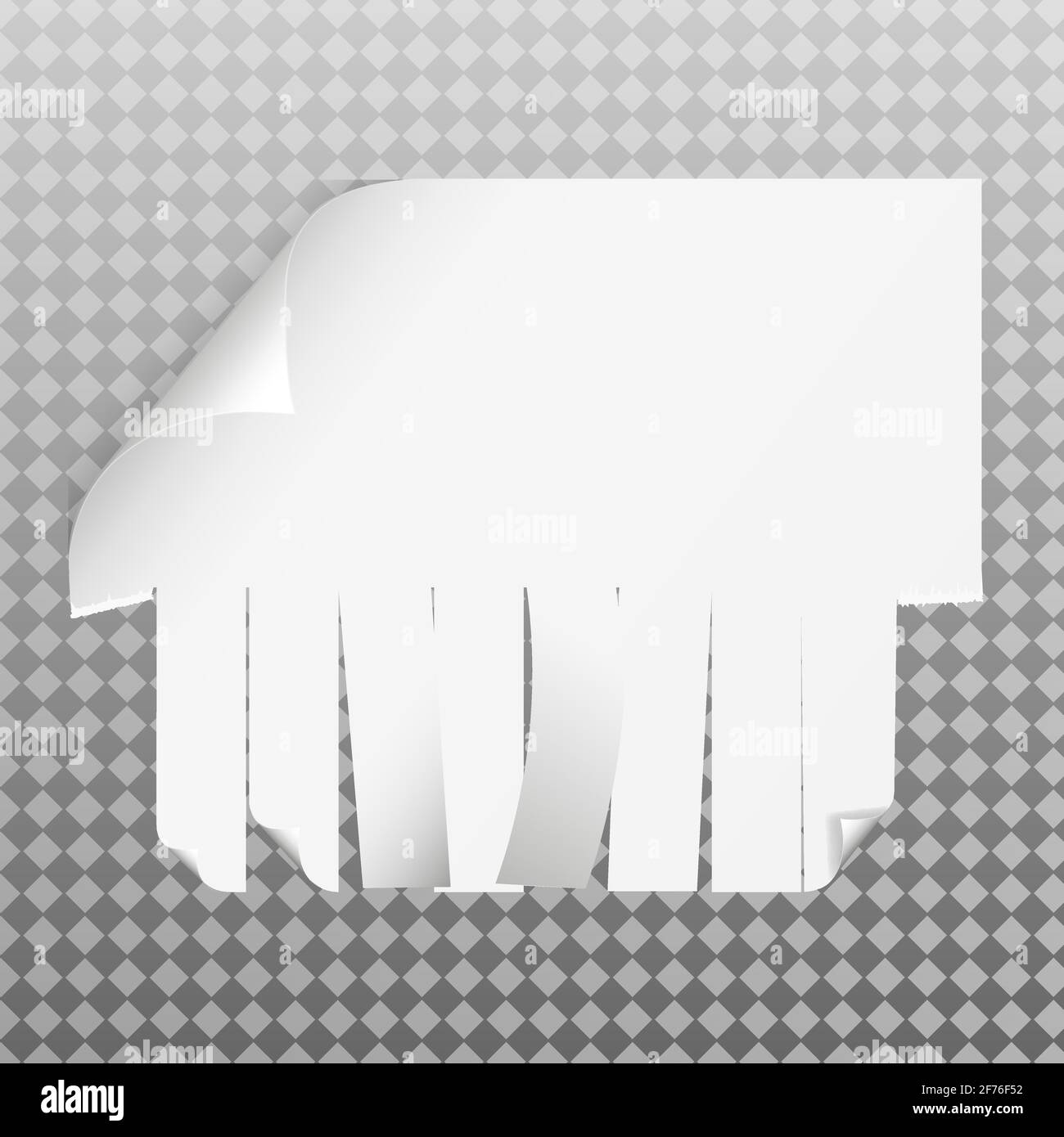 blank-advertisement-with-tear-off-tabs-v-stock-vector-image-art-alamy