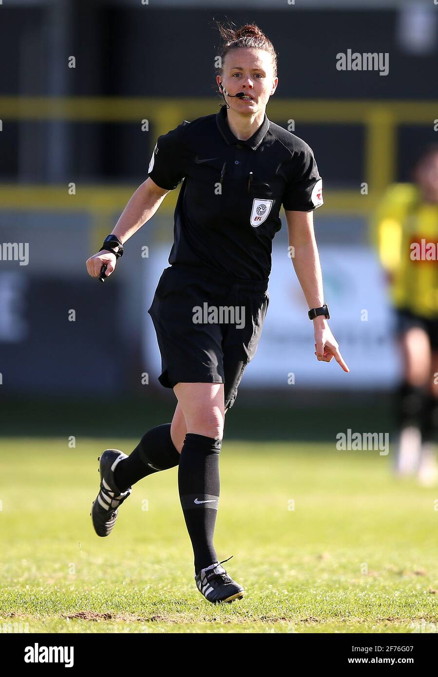 Referee Rebecca Welch during the Sky Bet League Two match at the ...