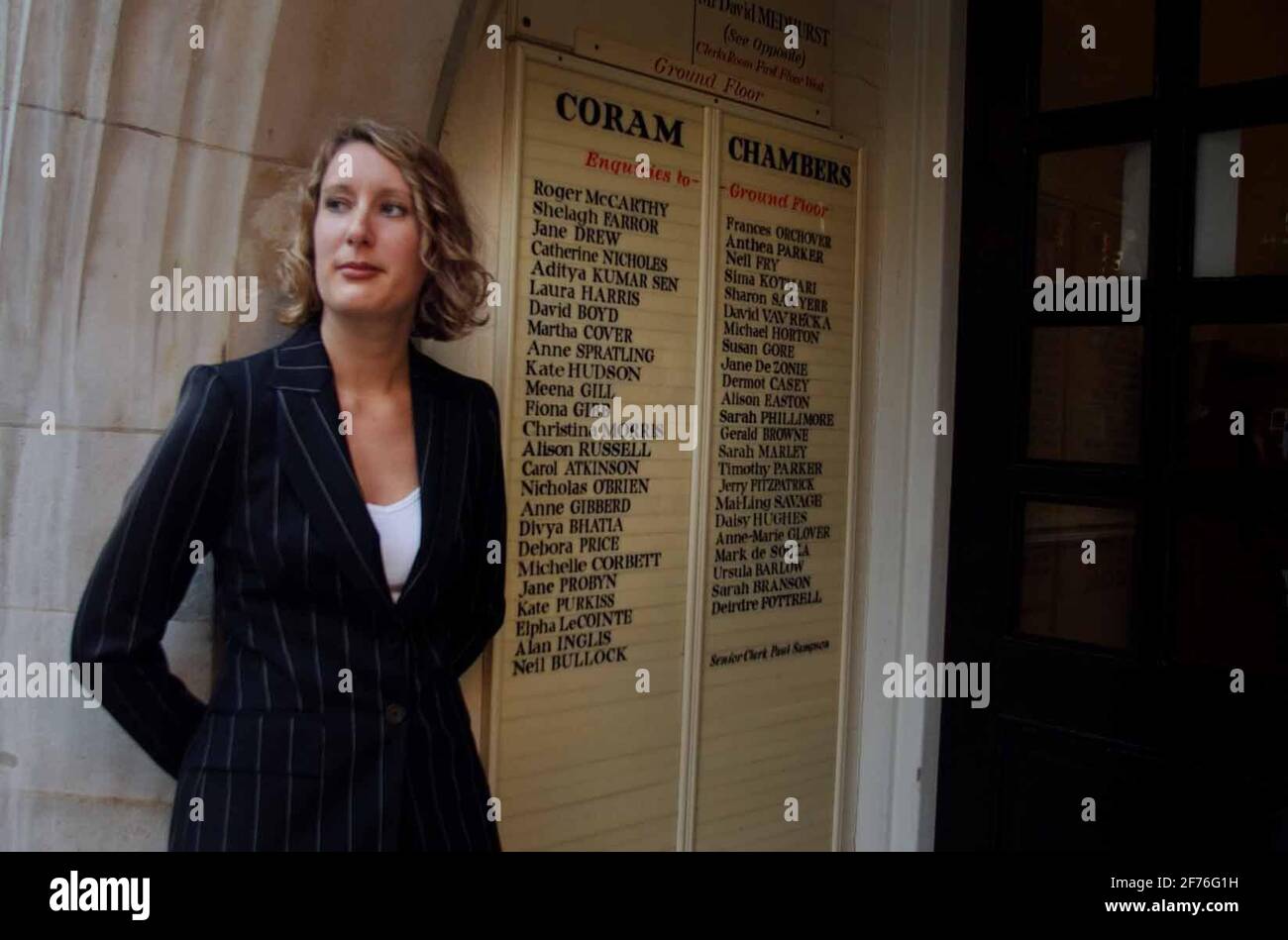SARAH BRANSON., barrister, 15/10 PILSTON Stock Photo - Alamy