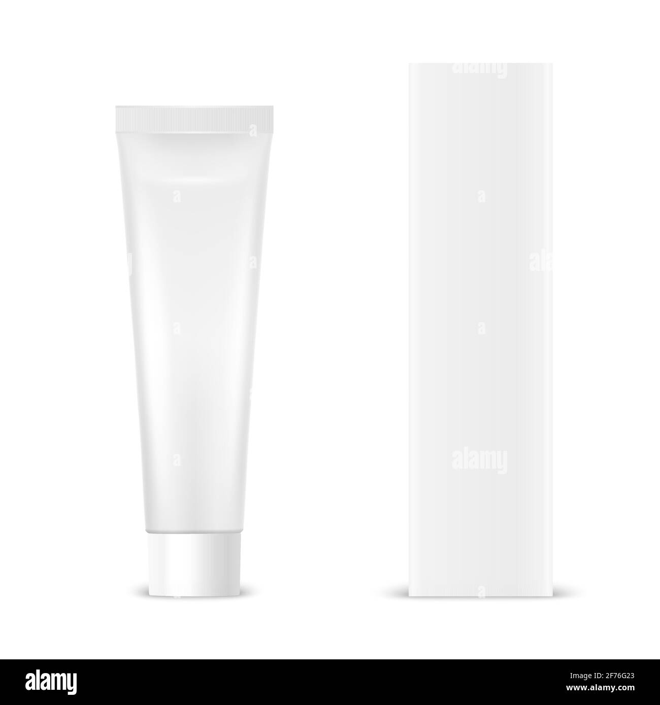 Vector 3d Realistic Plastic, Metal White Tooth Paste, Cream Tube ...