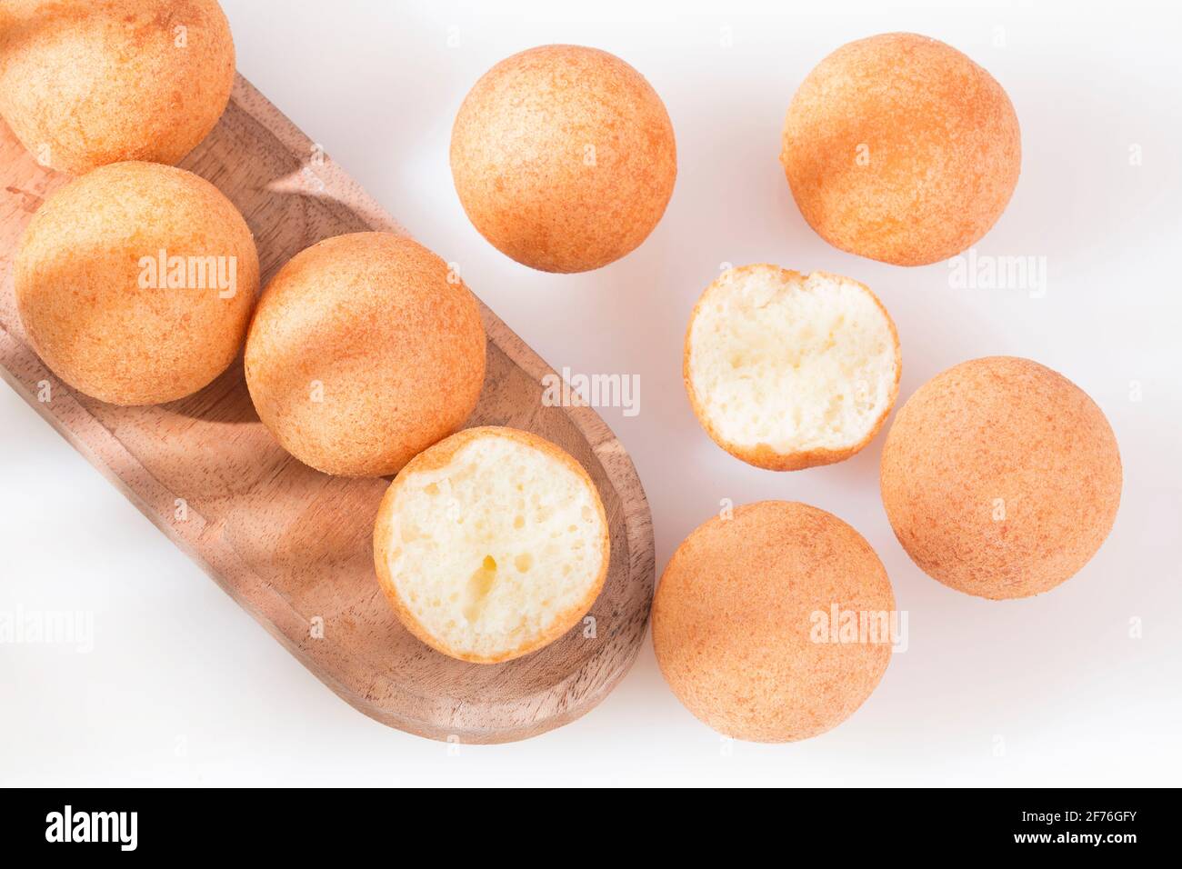 Traditional Colombian buñuelo - Deep Fried Cheese Bread Stock Photo - Alamy