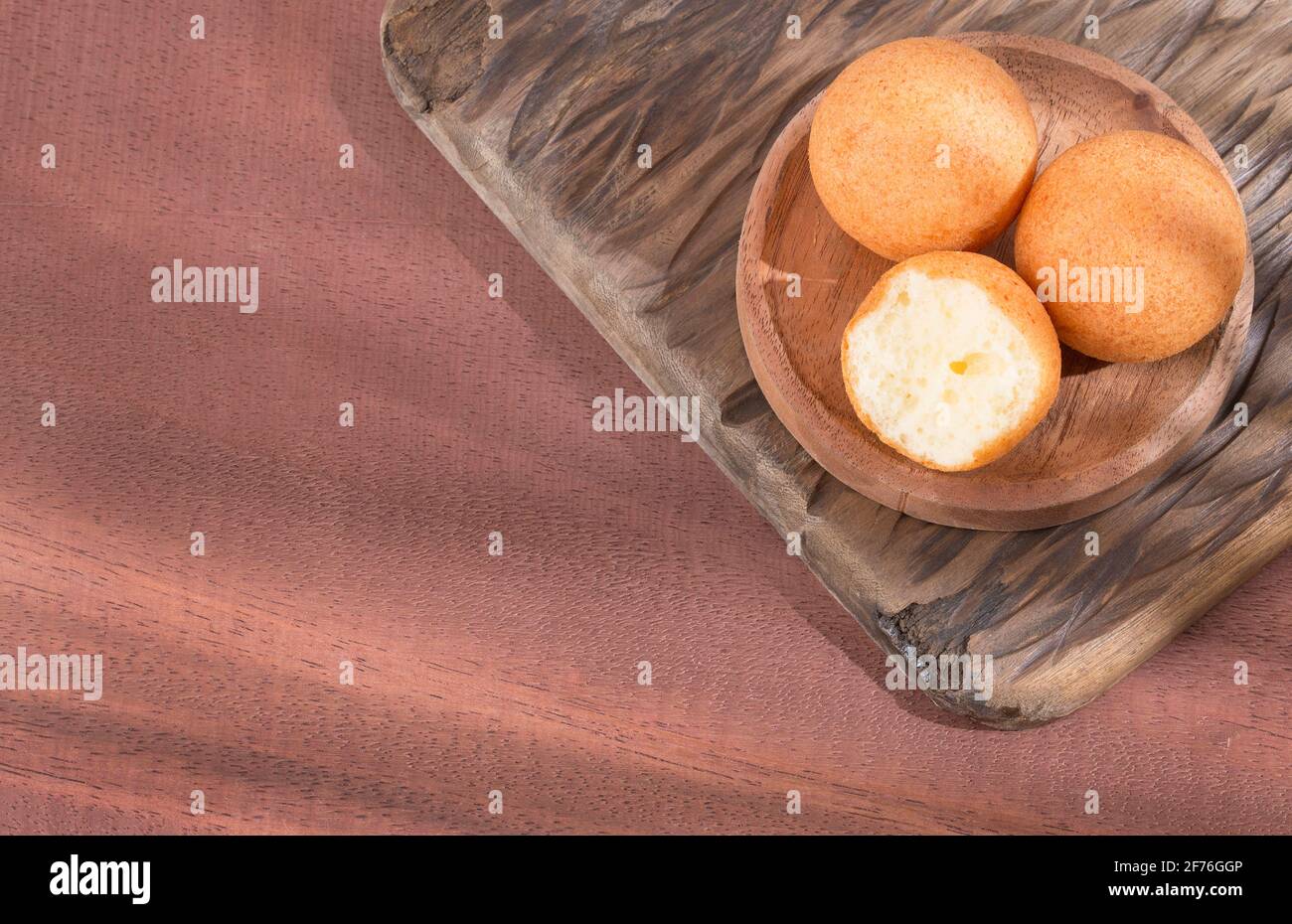 Traditional Colombian buñuelo - Deep Fried Cheese Bread Stock Photo - Alamy