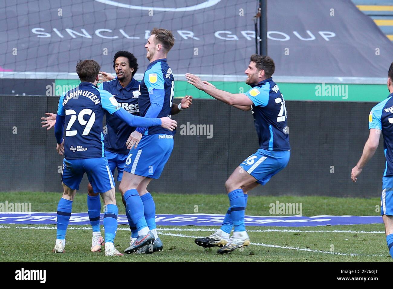 Swansea, UK. 05th Apr, 2021. Scott Sinclair of Preston NE (31 ...