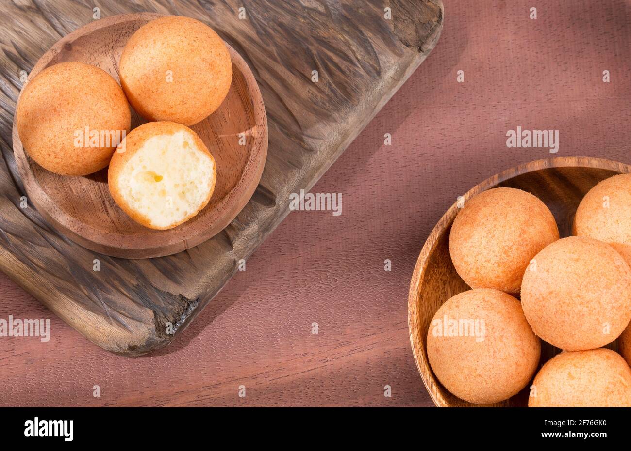 Traditional Colombian buñuelo - Deep Fried Cheese Bread Stock Photo - Alamy