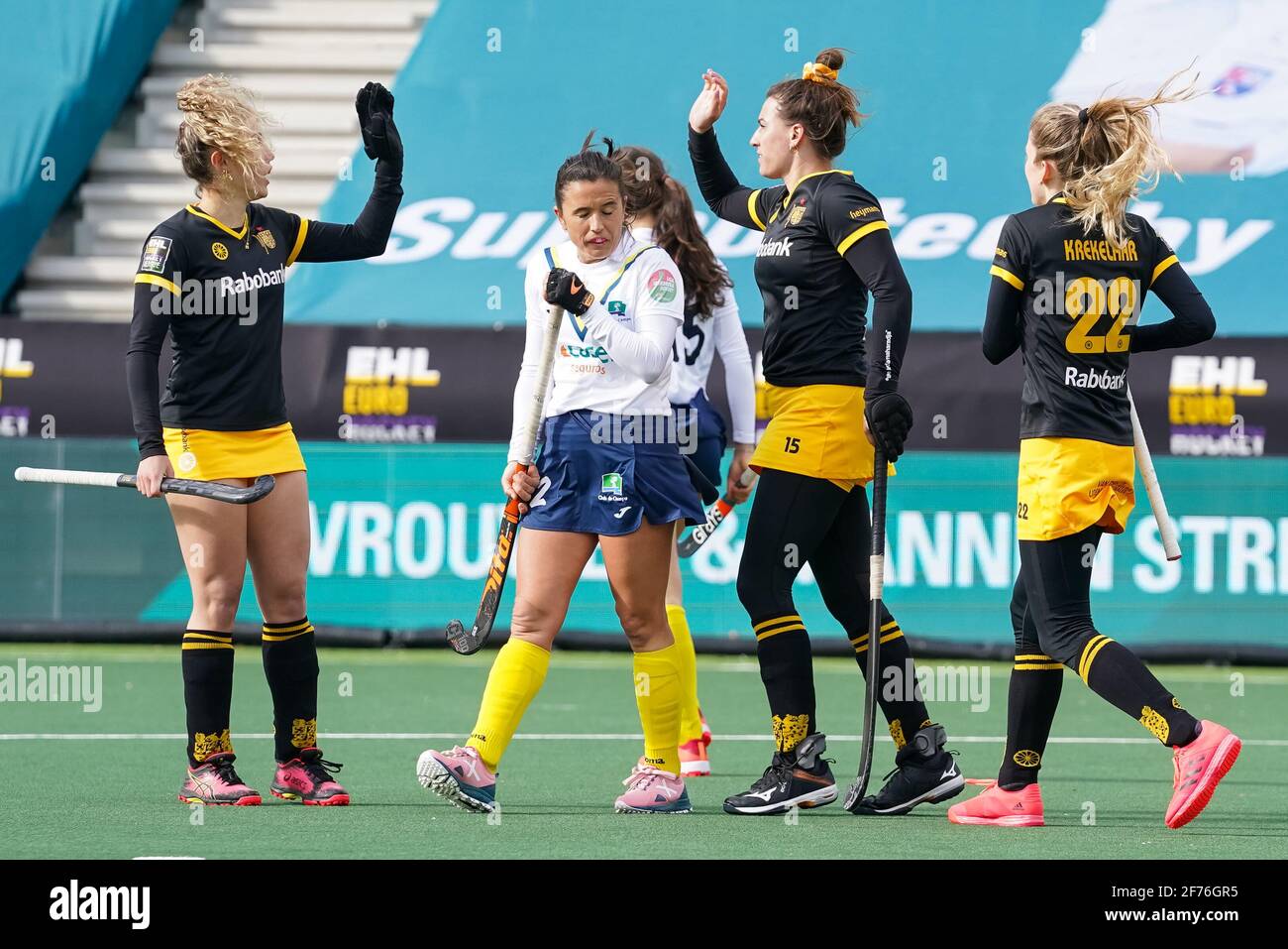 AMSTELVEEN, NETHERLANDS - APRIL 5: Frederique Matla of Den Bosch ...