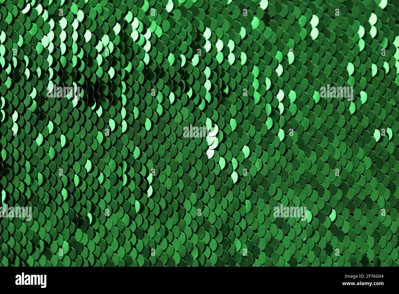 Sequins green shiny background.sequin pattern.Texture scales with ...