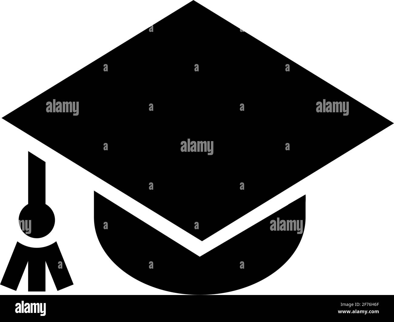 Academic education icon on a white background. The symbol of knowledge ...