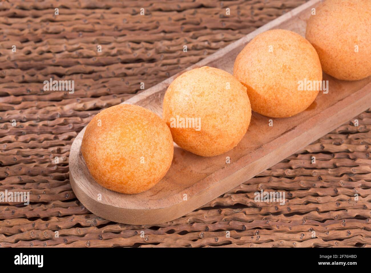 Traditional Colombian buñuelo - Deep Fried Cheese Bread Stock Photo - Alamy