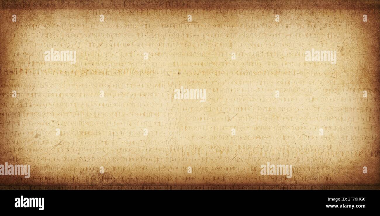 Abstract Ancient Style Background with Ancient Language Signs in the ...