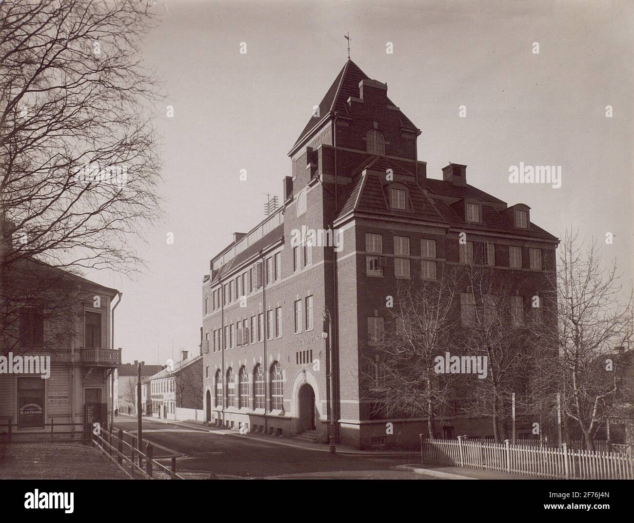 Östersund's telegraph and telephone station. Exterior Stock Photo - Alamy