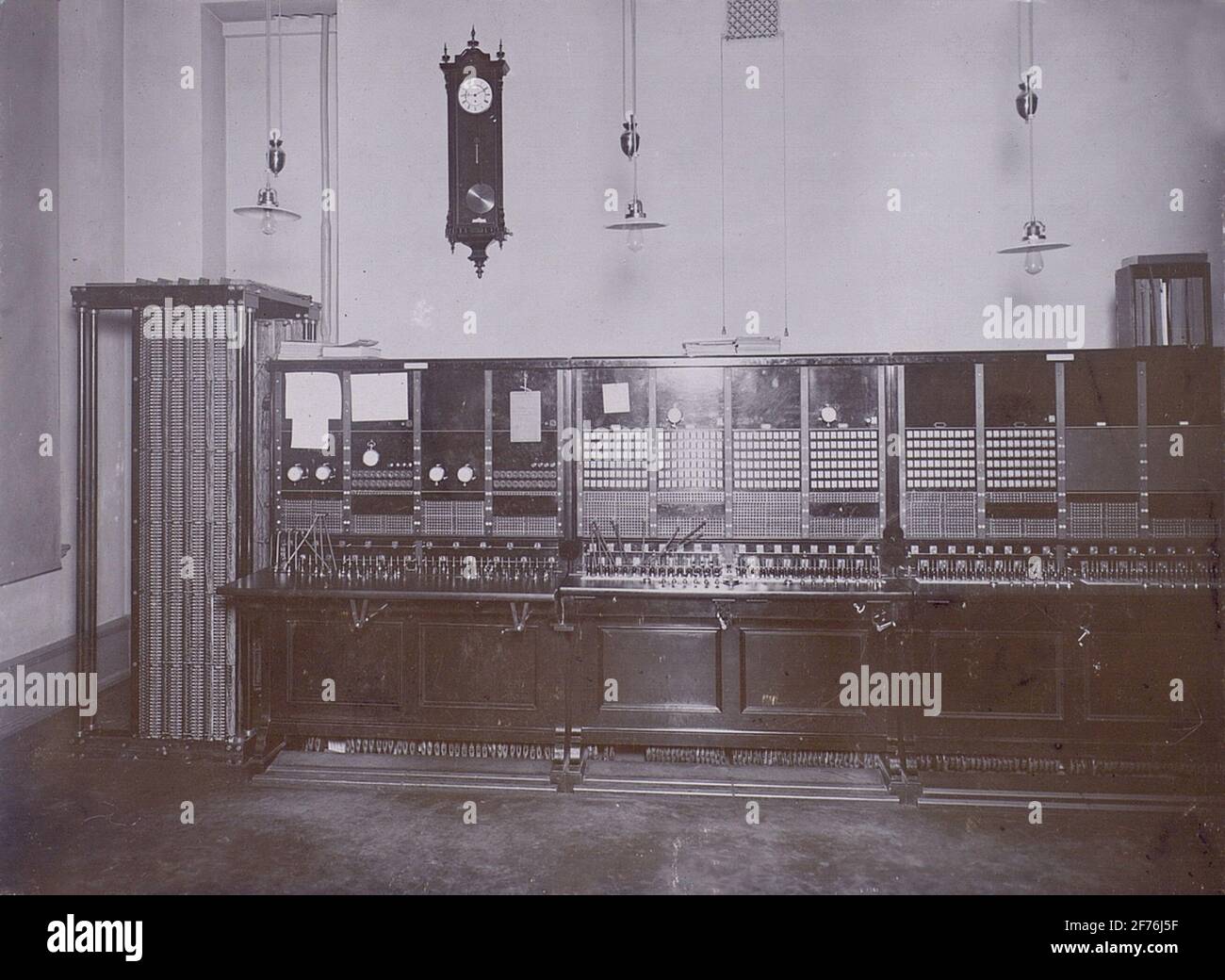 Trelleborg's telephone station around 1920. Telephone Stock Photo - Alamy