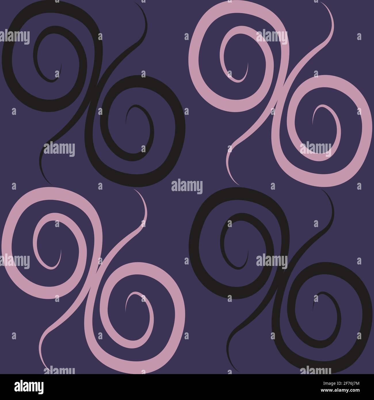 Seamless texture, pattern on a square background - colored curls ...