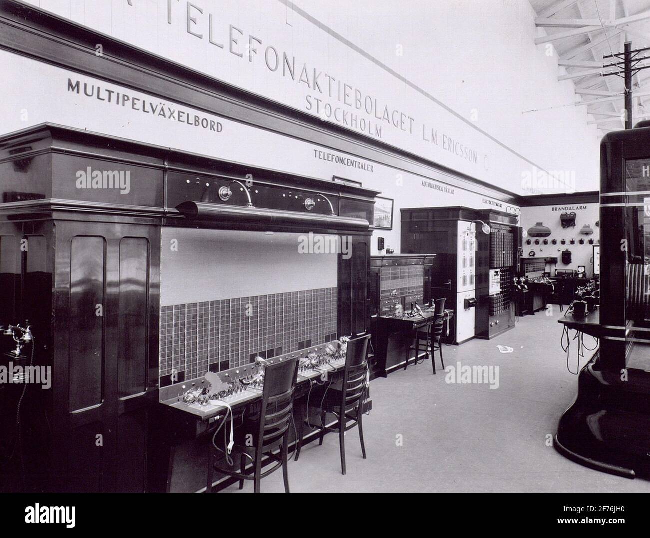 Gothenburg exhibition 1923. LM's booth Stock Photo - Alamy
