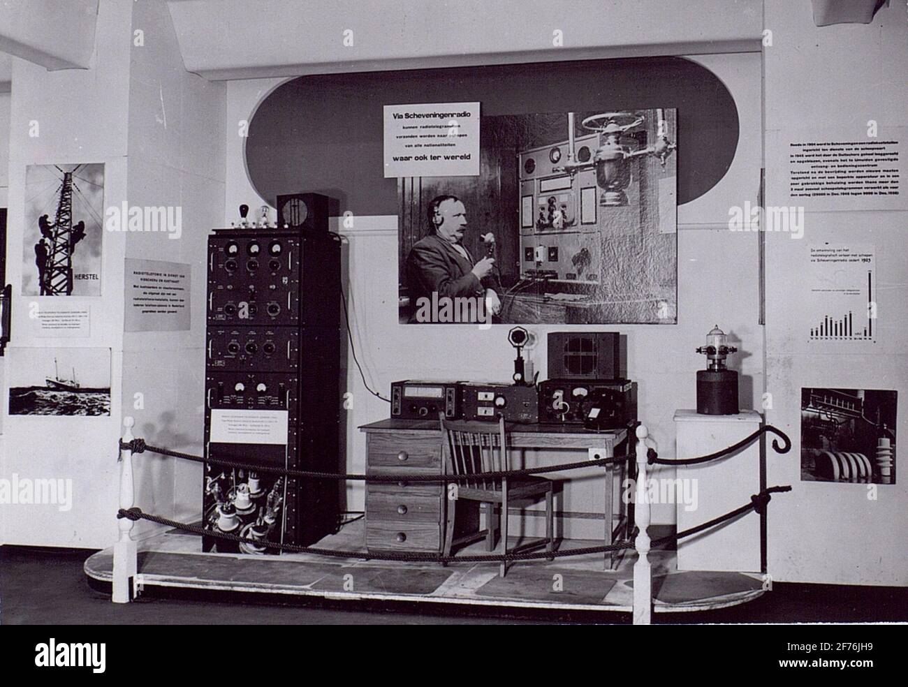 Dutch postal, telegraph, and telephone exhibition in Hague February ...