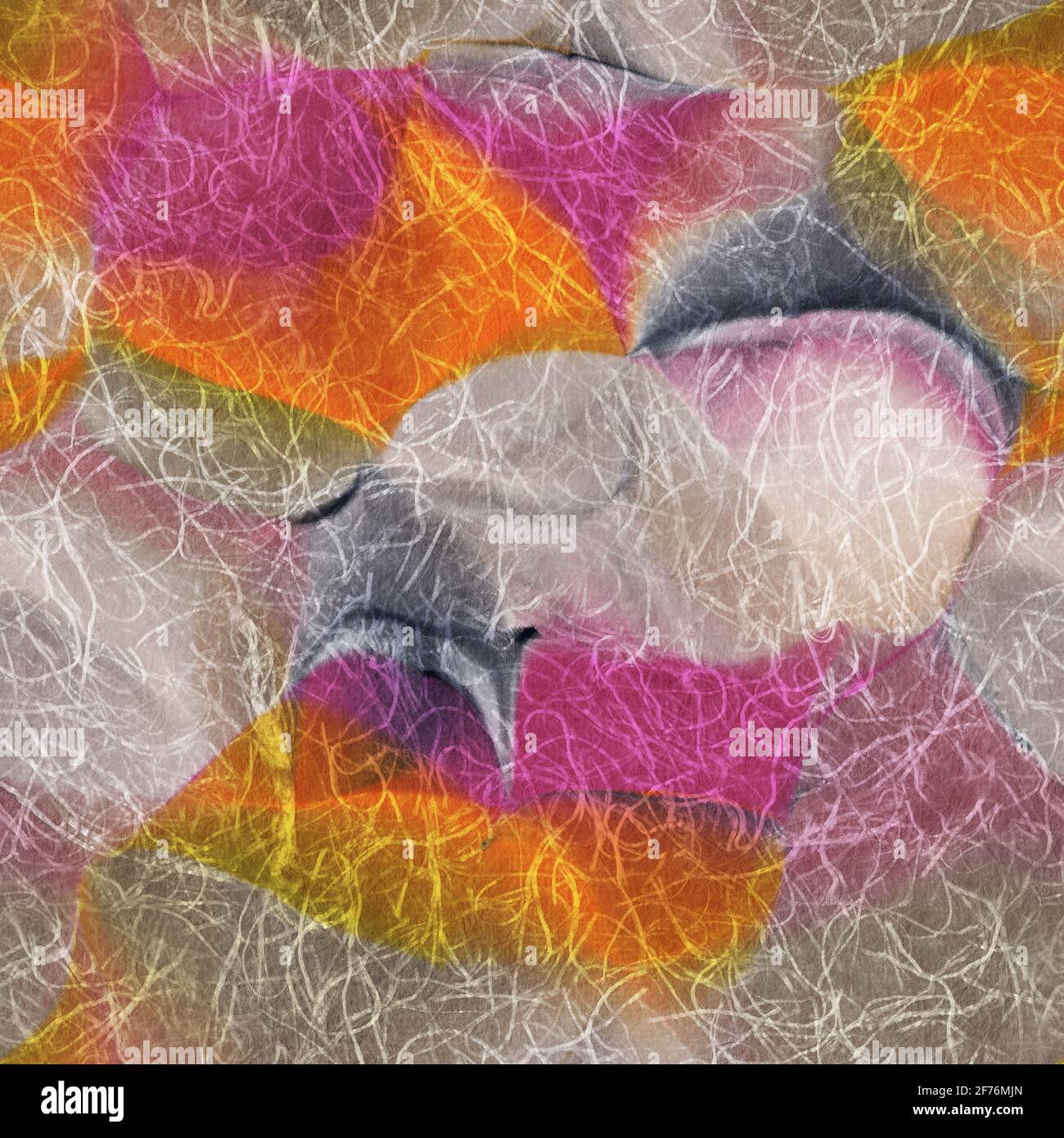 Seamless abstract blobs of color paper texture Stock Photo - Alamy