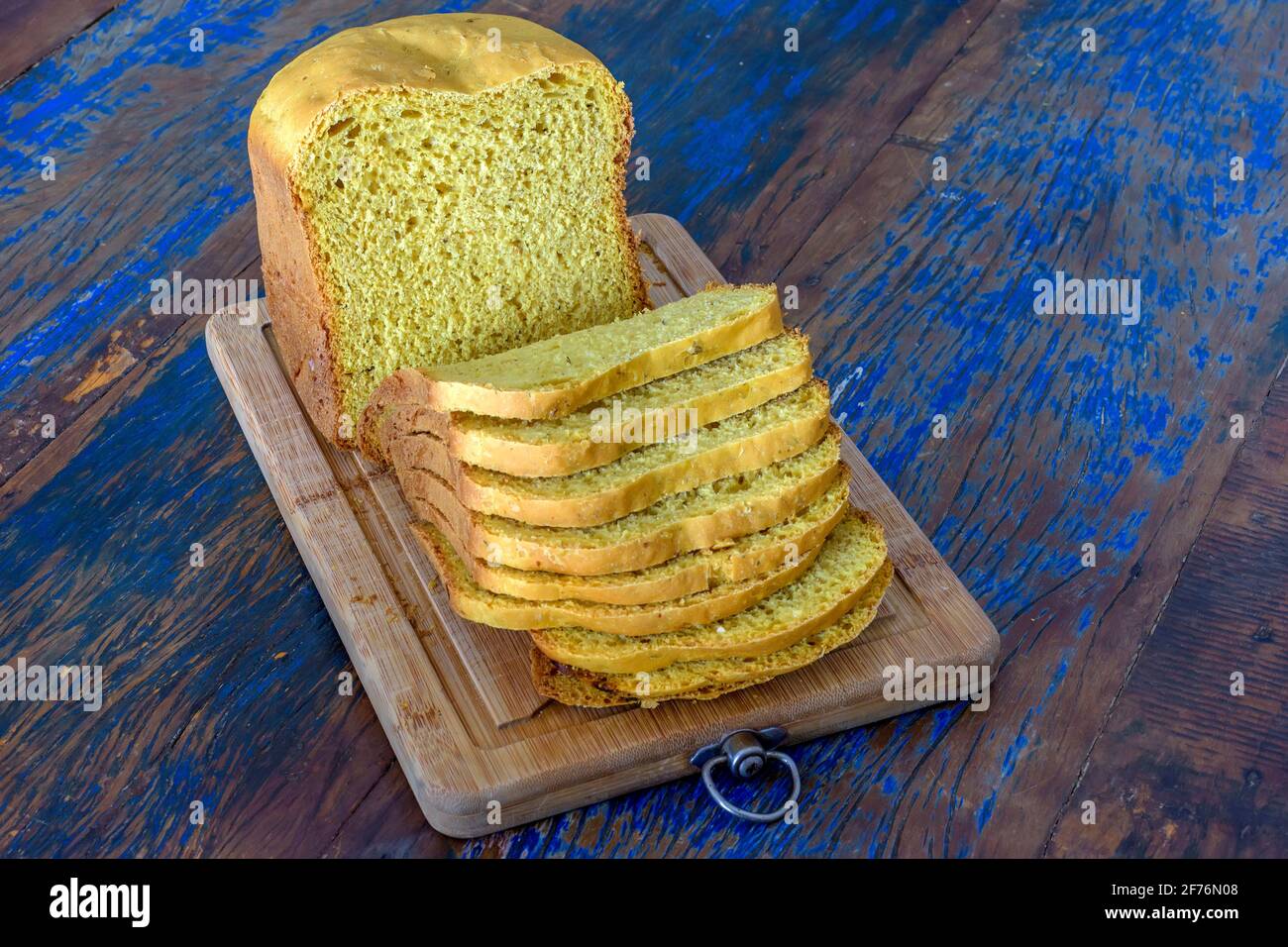 Homemade natural bread made with organic ingredients totally without ...