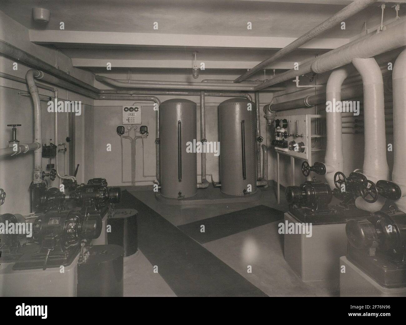 Motala radio. Cooling water pumps and hydrophores Stock Photo - Alamy