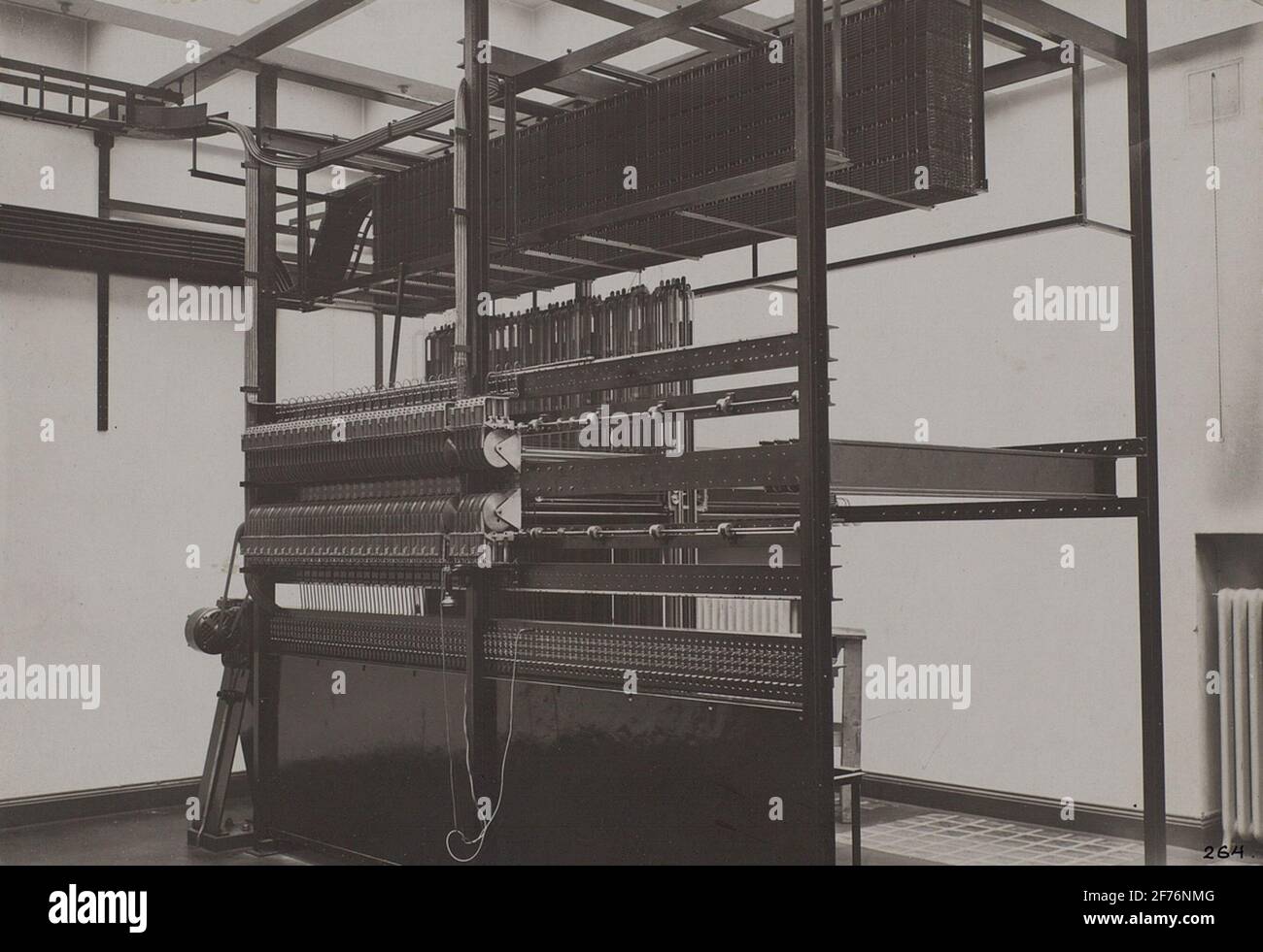 Hultman's trial machine Norra Vasa 1918-20. Wiring selector stand with ...