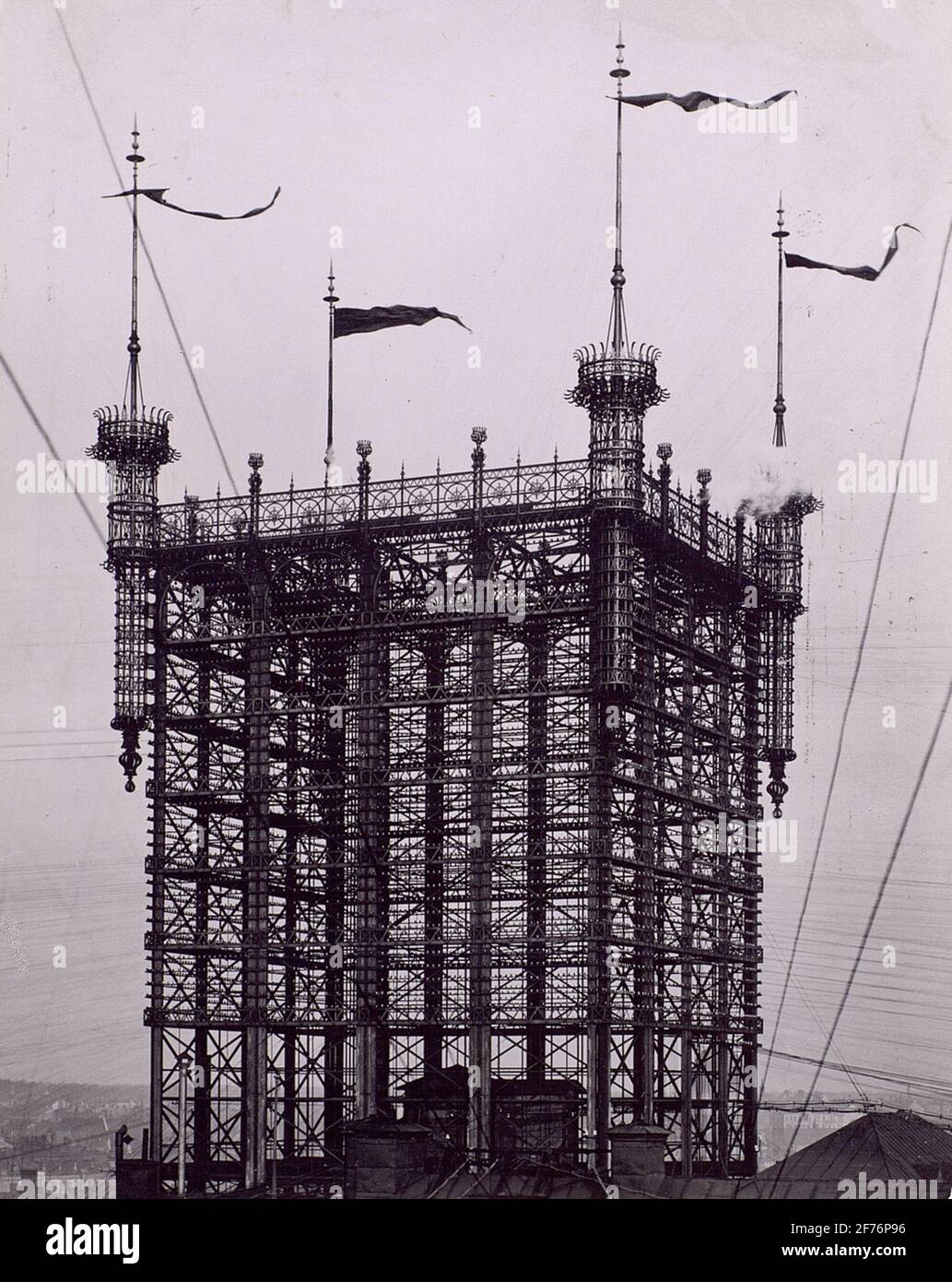 The telephone tower at the Malm difference street. The tower was built ...