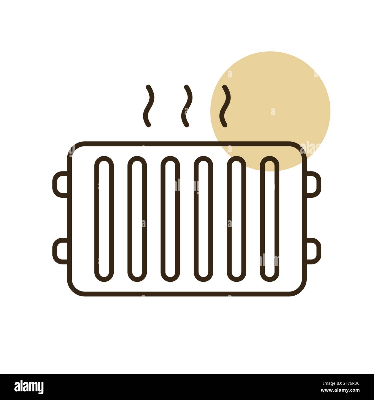 Radiator, heater vector flat icon. Construction, repair and building ...