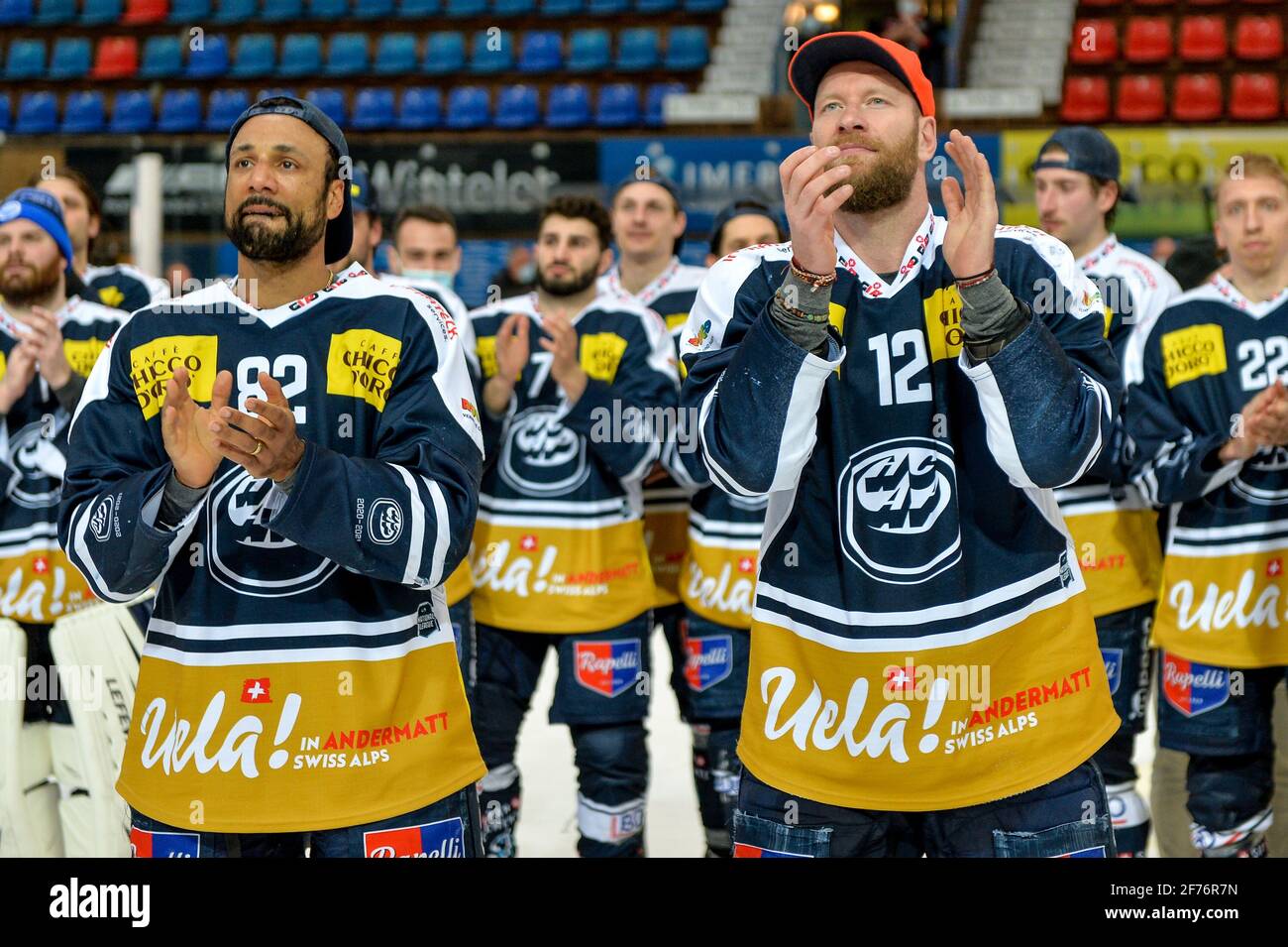 Ambri, Schweiz. 05th Apr, 2021. 05.04.2021, Ambri, Stadio Valascia ...