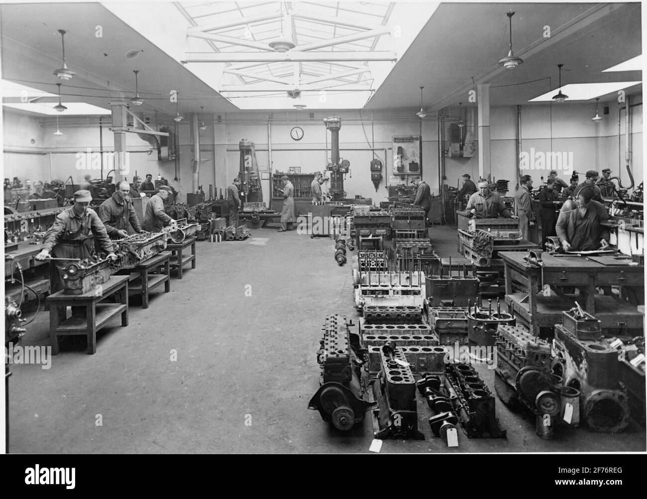 Sterner and Blomquist AB, Malmö, 1944. Part of the motor renovation ...