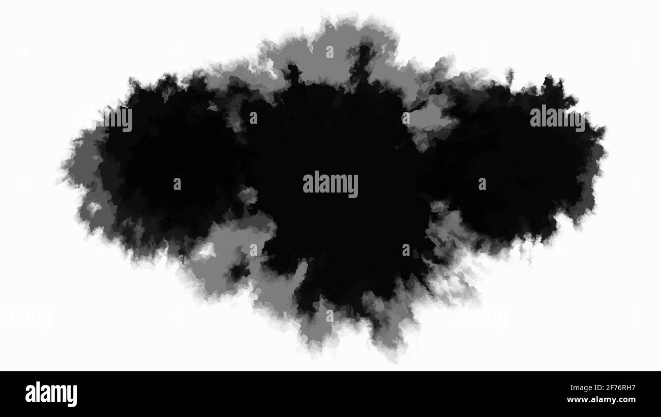 Ink drop. Round, ragged inkblot. Vector illustration Stock Vector Image ...