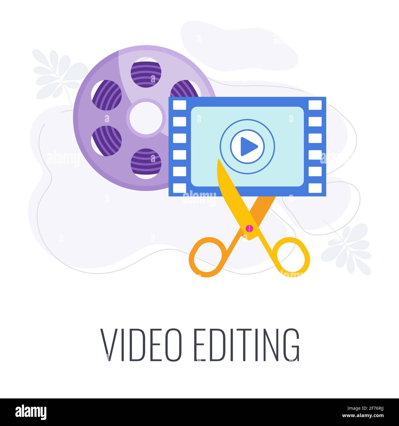 Movie strip scissors hi-res stock photography and images - Alamy