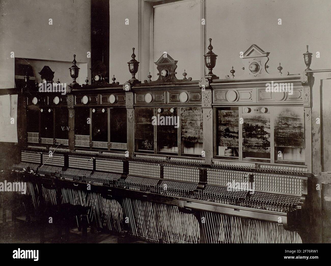 Port Elizabeth, South Africa, 1897. LME. Telephone station. Interior ...
