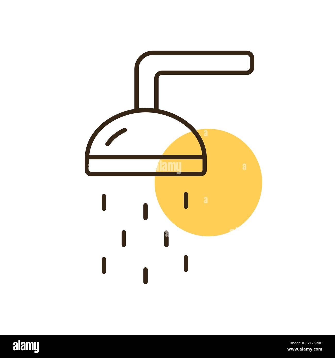 Beach shower flat vector icon. Summer sign. Graph symbol for travel and ...