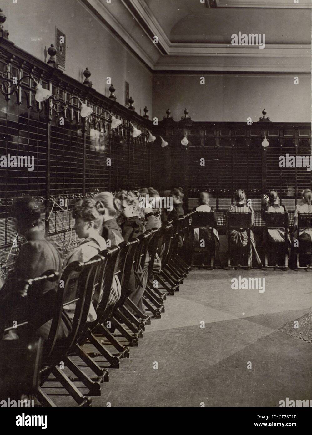 The telephone station, ship bridge 2, in 1890 Stock Photo - Alamy