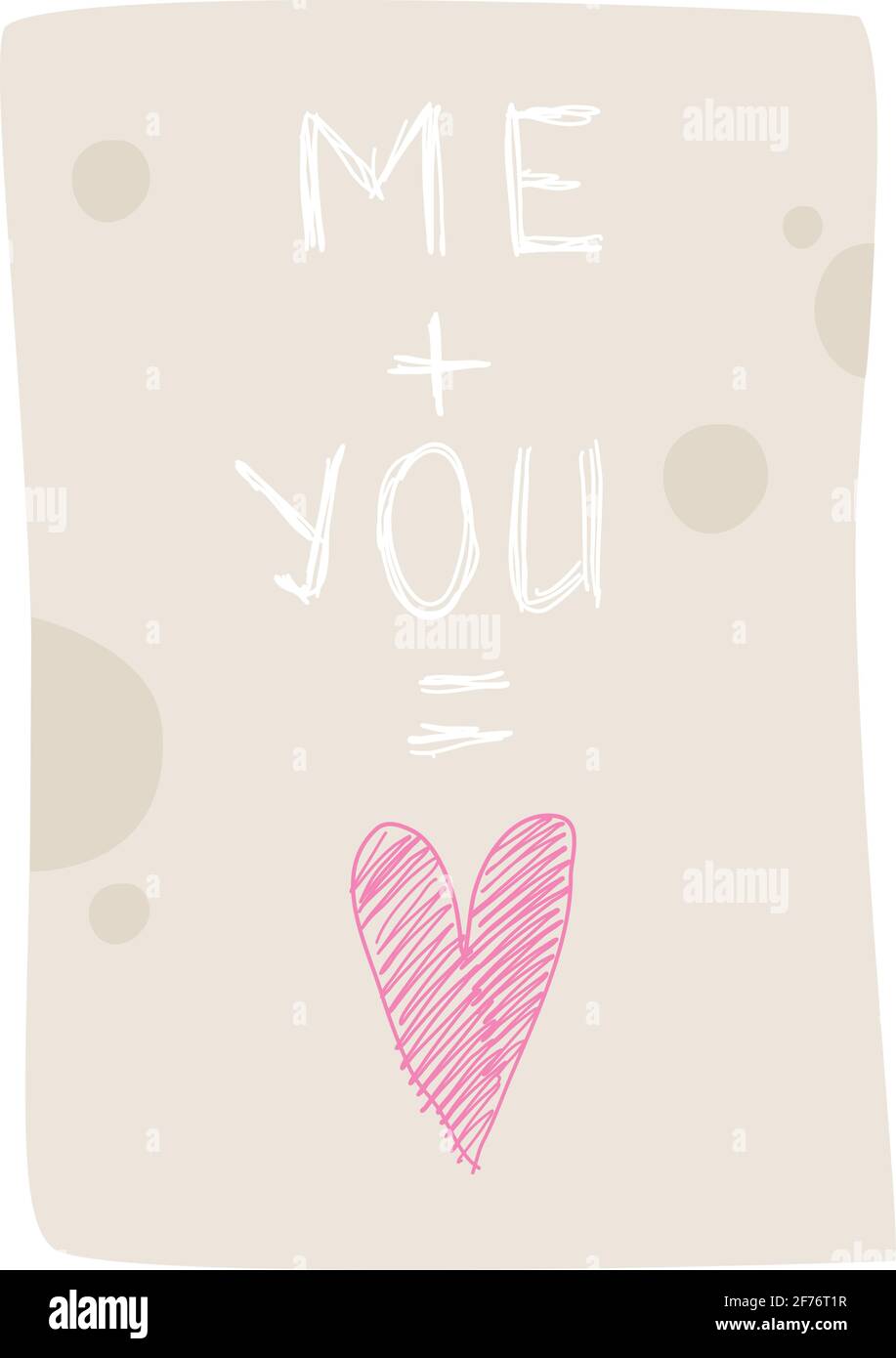 Me plus You is Love icon, cartoon style Stock Vector Image & Art - Alamy