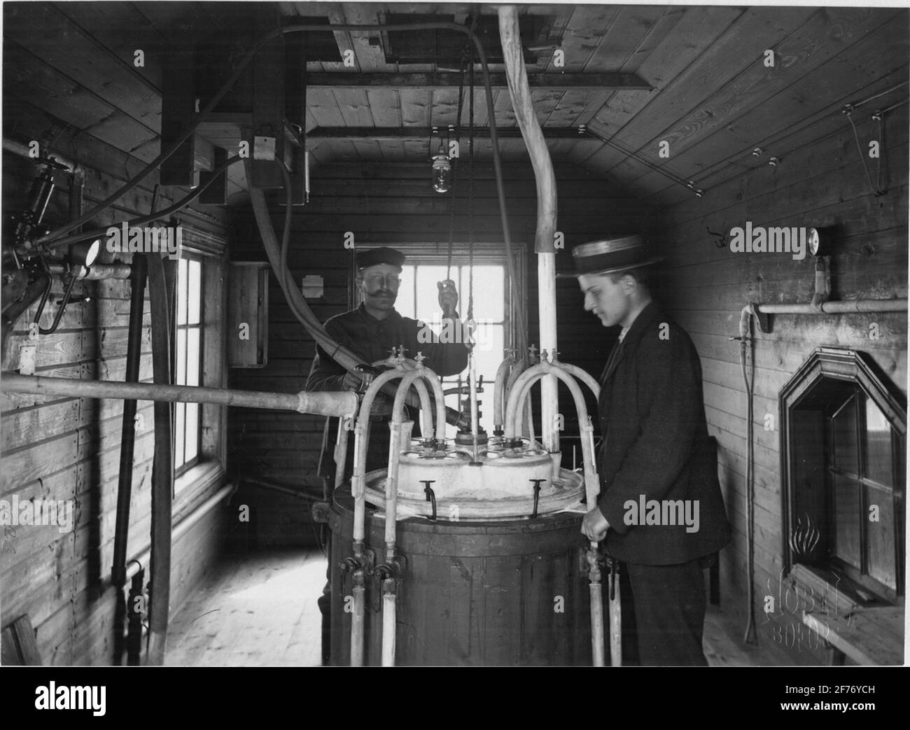 AB Bofors Nobelkrut. Nitroglycerin factory. You see the nitrating ...