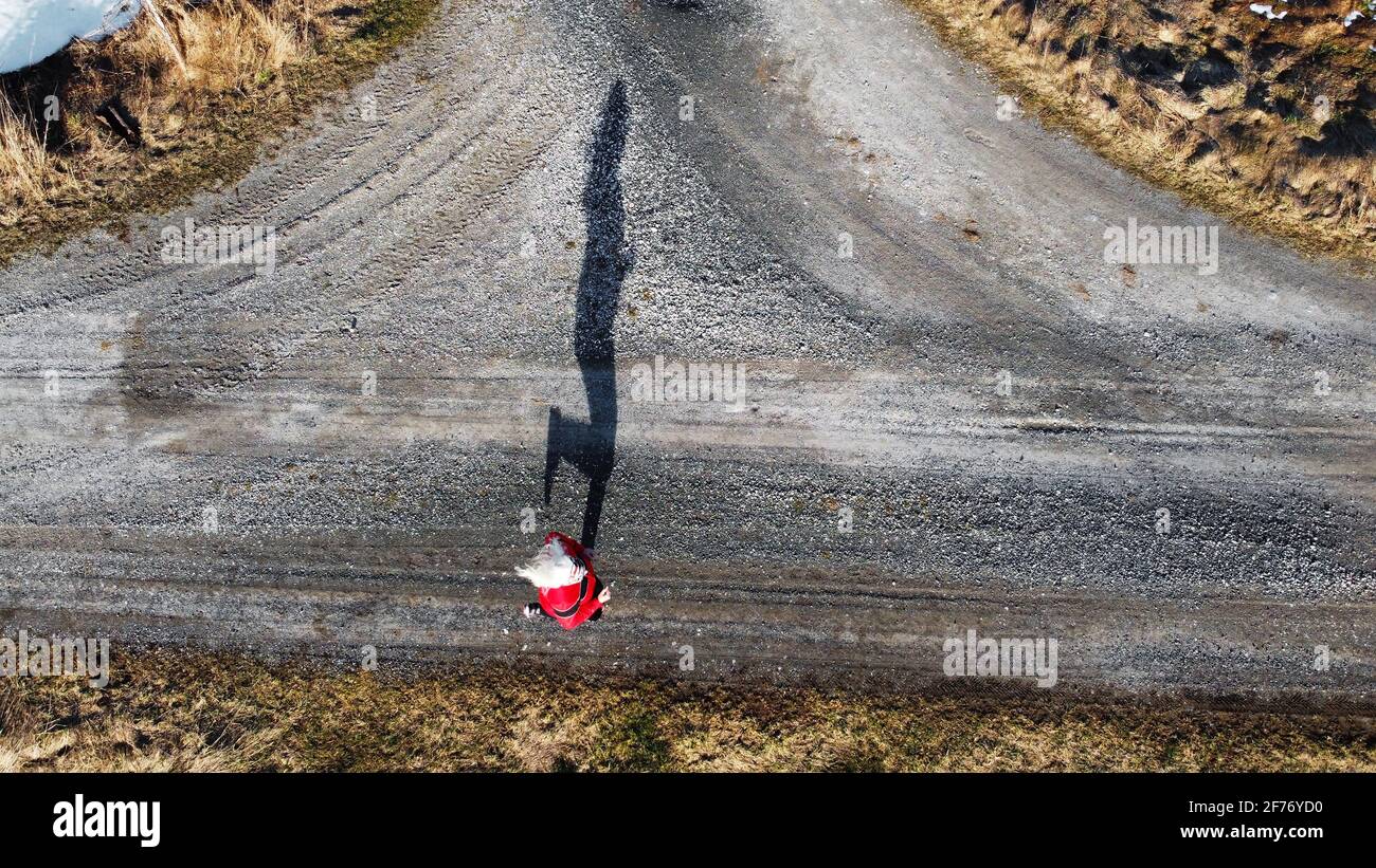 Drone shadow running hi-res stock photography and images - Alamy