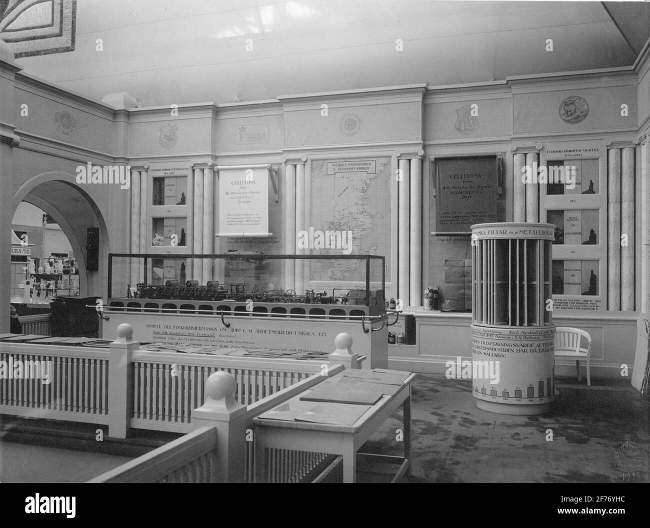 The Swedish paper mills' pavilion at the Baltic exhibition in Malmö in ...