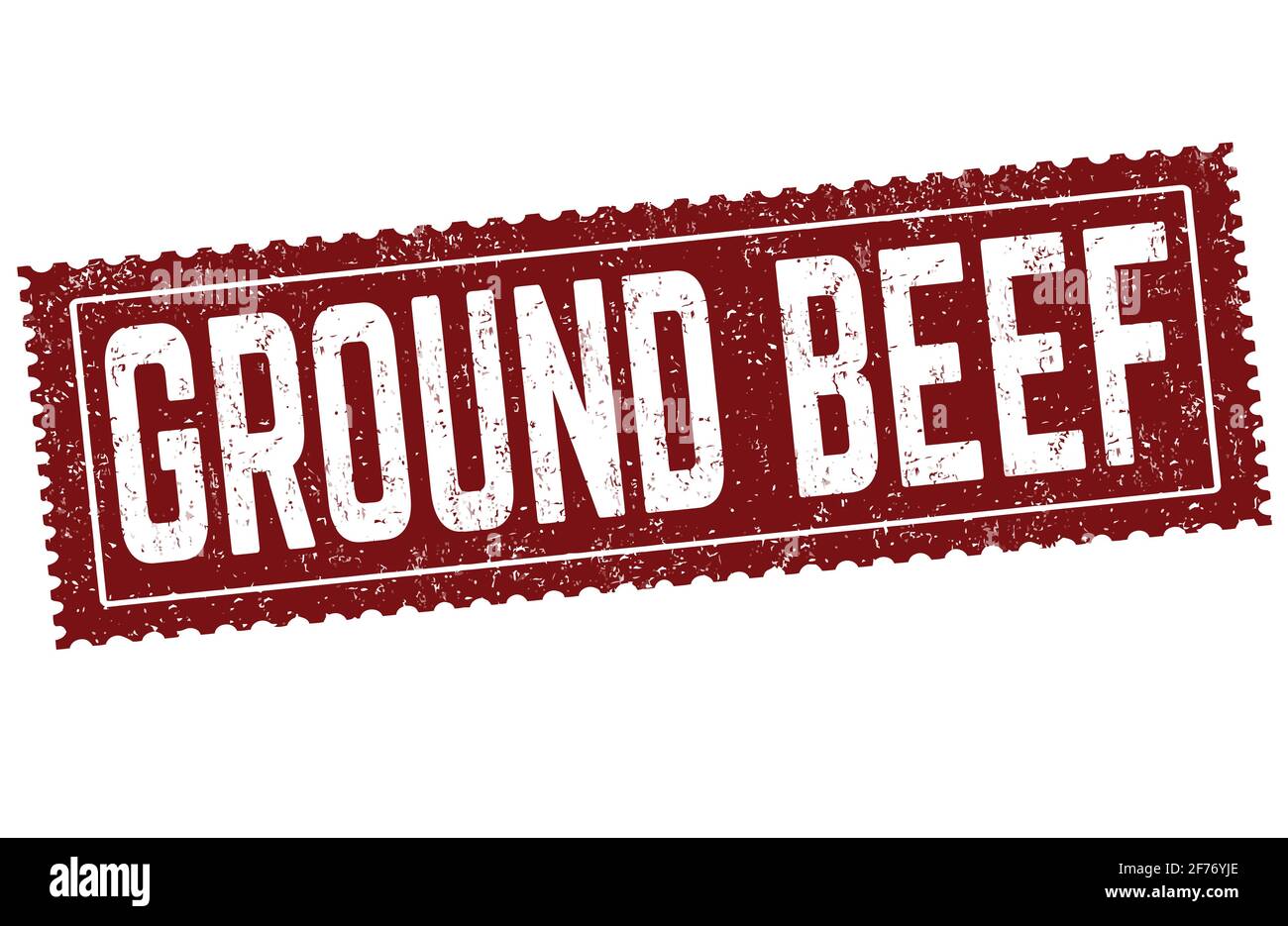 Ground beef grunge rubber stamp on white background, vector ...
