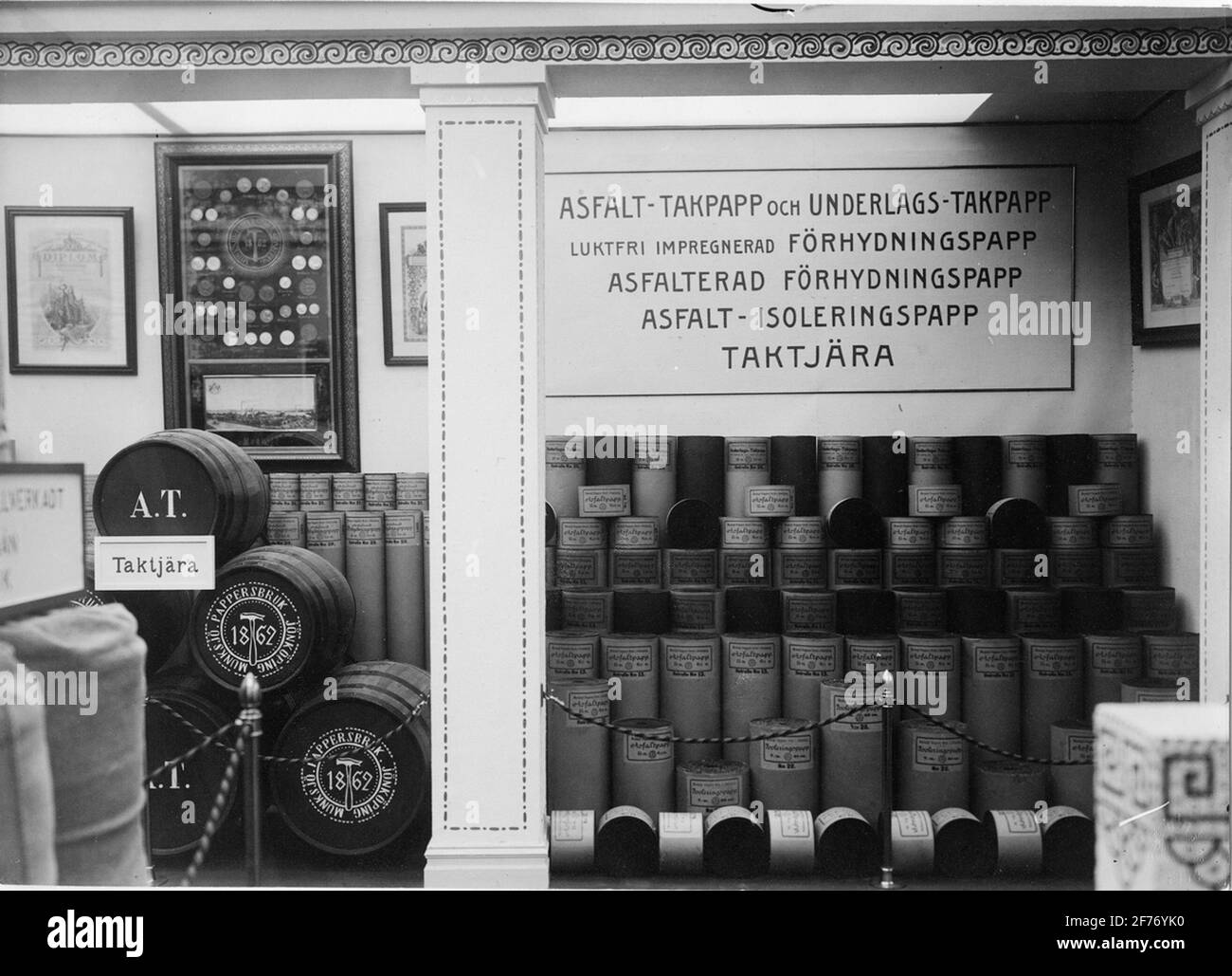 Swedish paper mills' pavilion at the Baltic exhibition in Malmö in 1914 ...