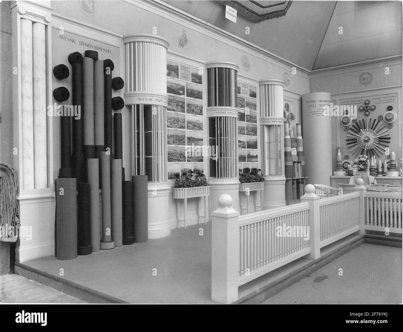 The Swedish paper mills' pavilion at the Baltic exhibition in Malmö in ...