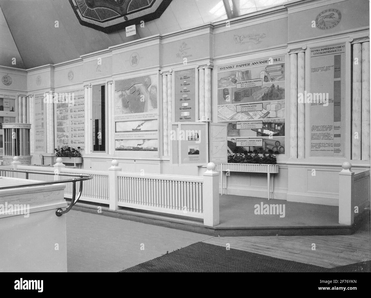 The Swedish paper mills' pavilion at the Baltic exhibition in Malmö in ...