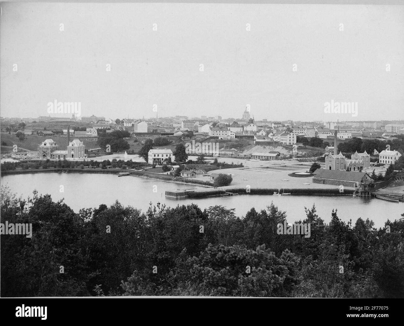 The water management plant at Skanstull, Stockholm, 1890 Stock Photo ...