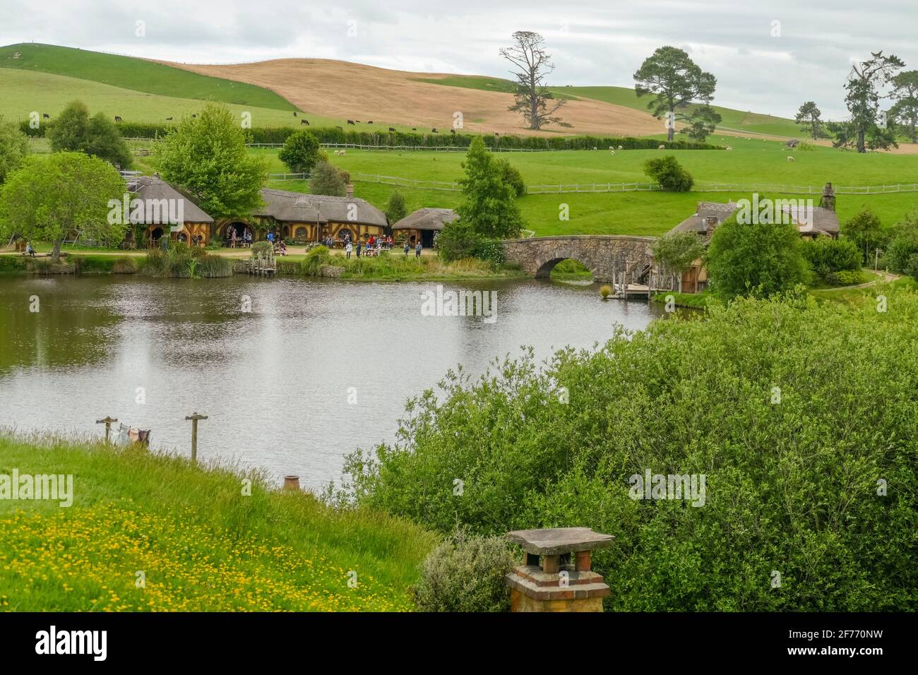 Idyllic scenery at The Shire represented by a region near Matama at the ...