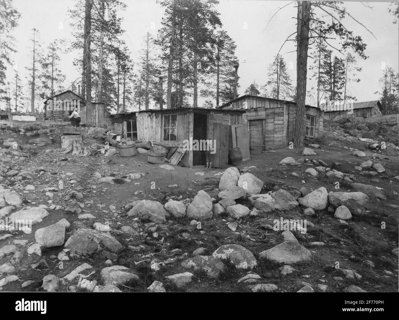 Worker housing, Malmberget Stock Photo - Alamy