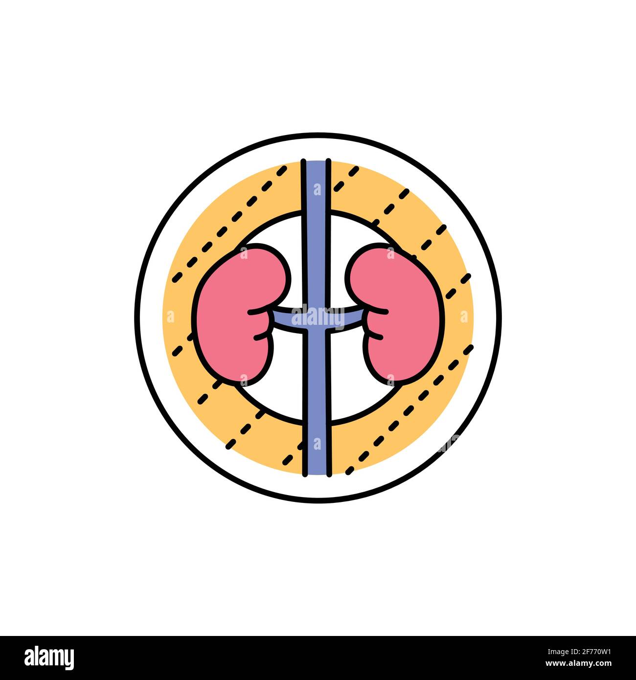 Nephrology color line icon. Pictogram for web page, mobile app, promo ...