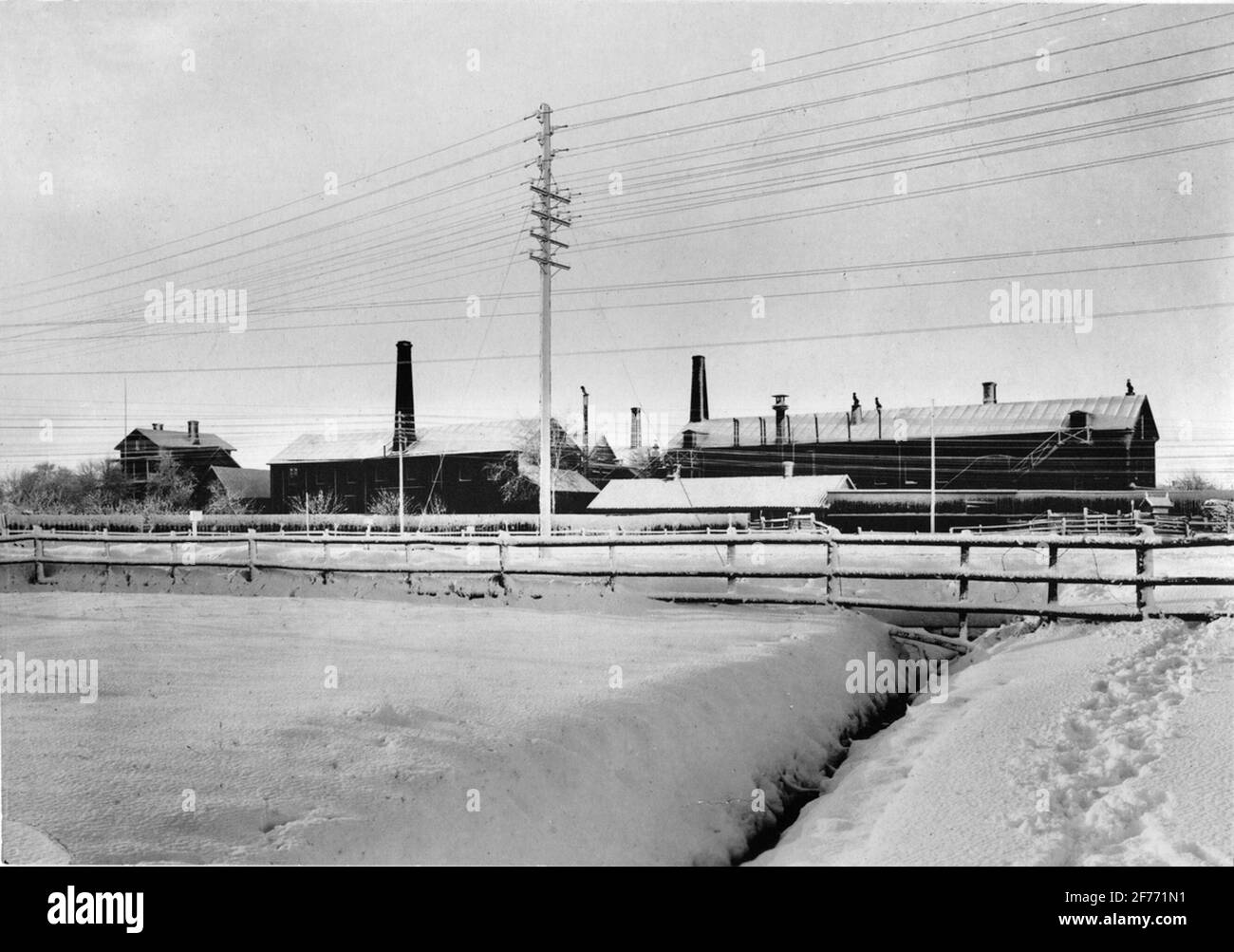 Fredriksdahl's old match factory. Partially degraded in 1907 and then ...