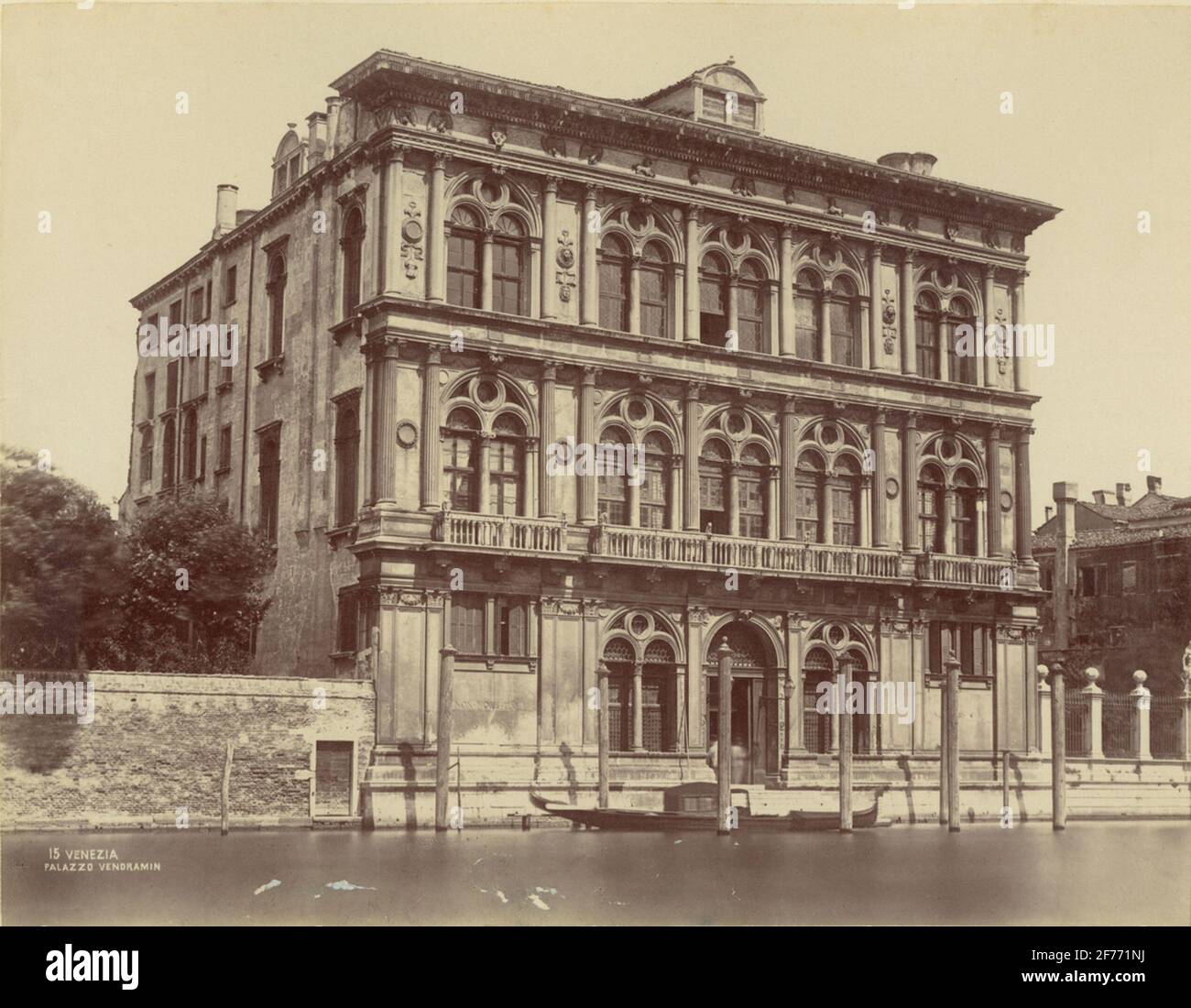 The Palace Ca 'Vendramine Calergi, Venice, 1886 Stock Photo - Alamy