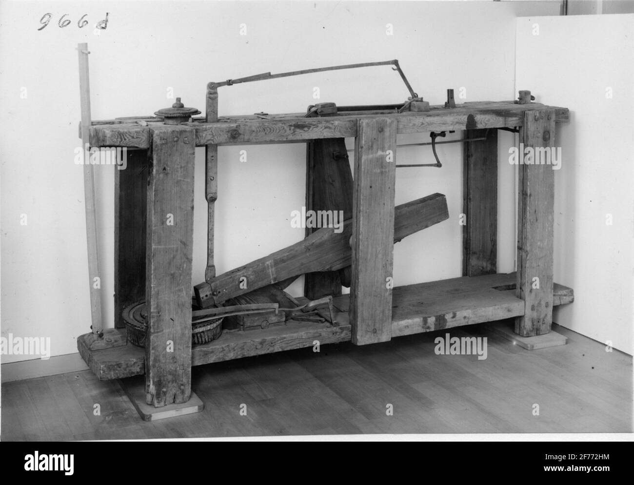 Christopher polhems cutting machine for gears to tower tour Stock Photo ...