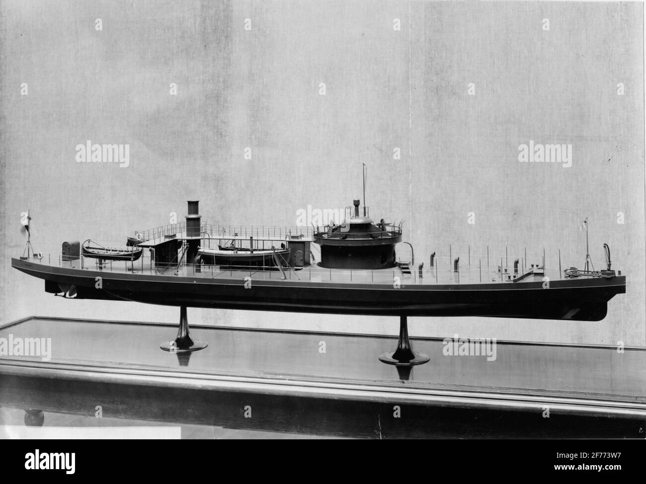 Monitor John Ericsson. The model is located at the Marine Museum in ...